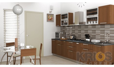 Straight Modular Kitchens | Straight Kitchen Designs Ahmedabad